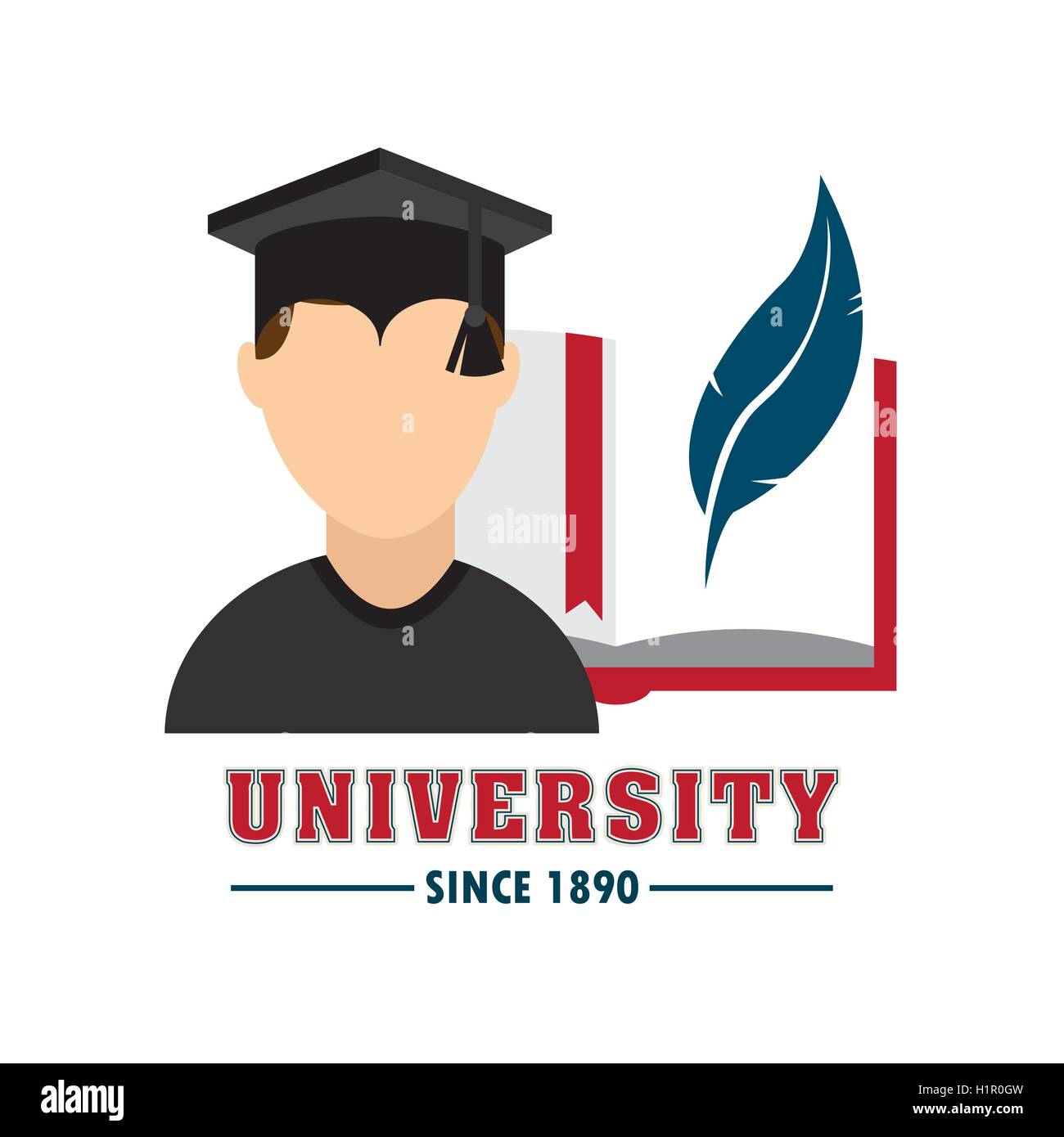 university student graduation emblem Stock Vector Image & Art - Alamy