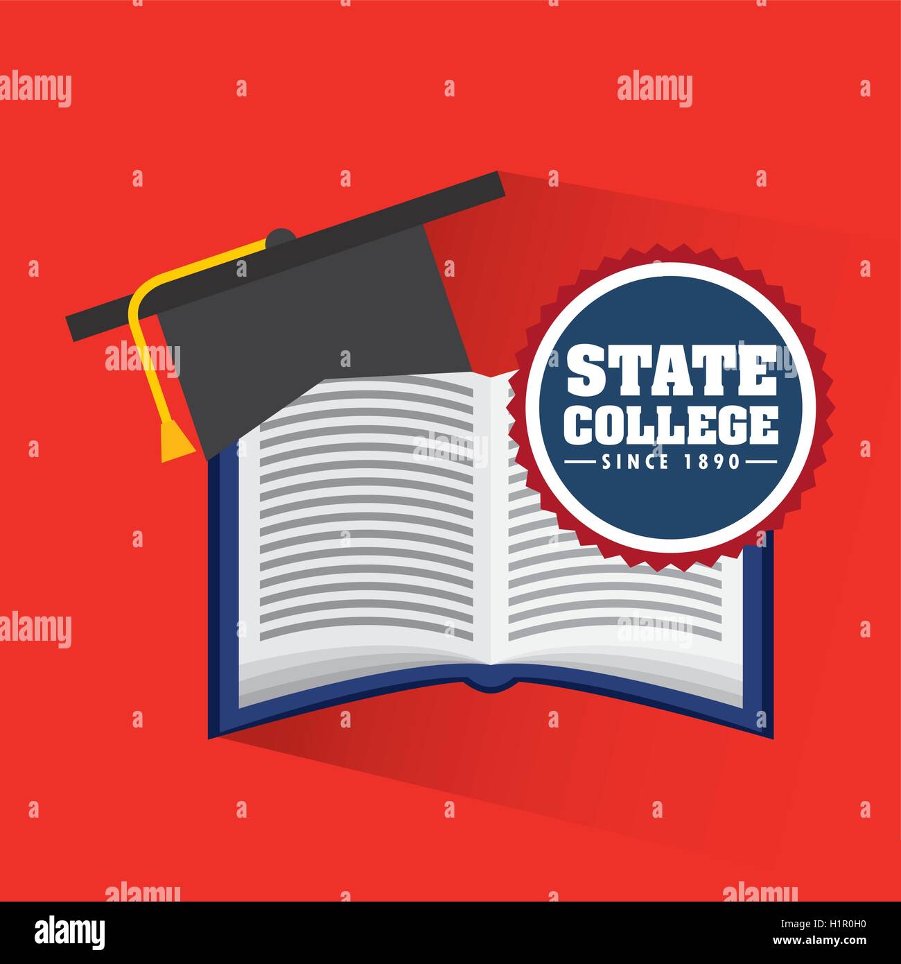 state college emblem education Stock Vector Image & Art - Alamy