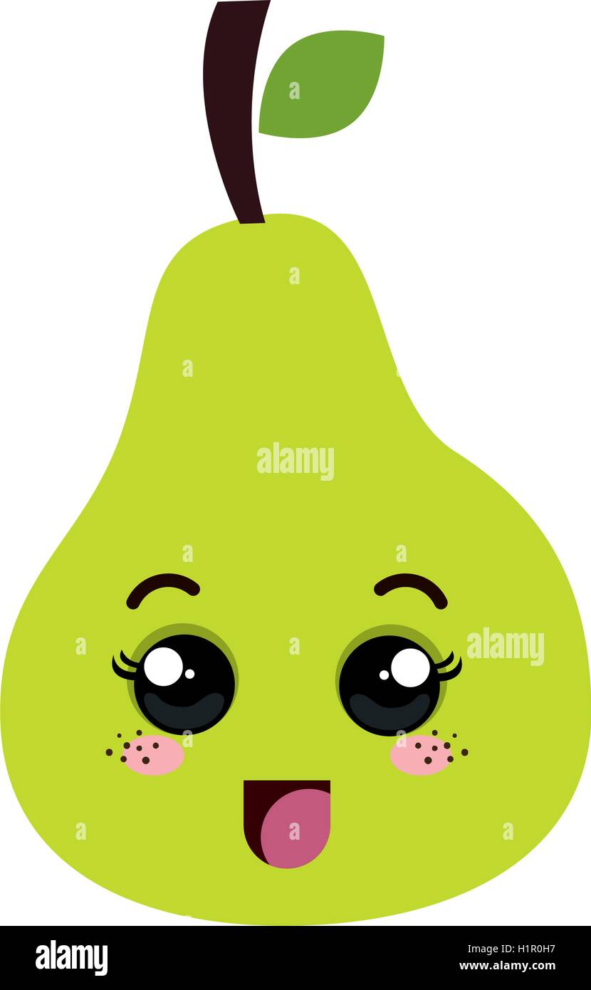 pear kawaii cartoon Stock Vector Image & Art - Alamy