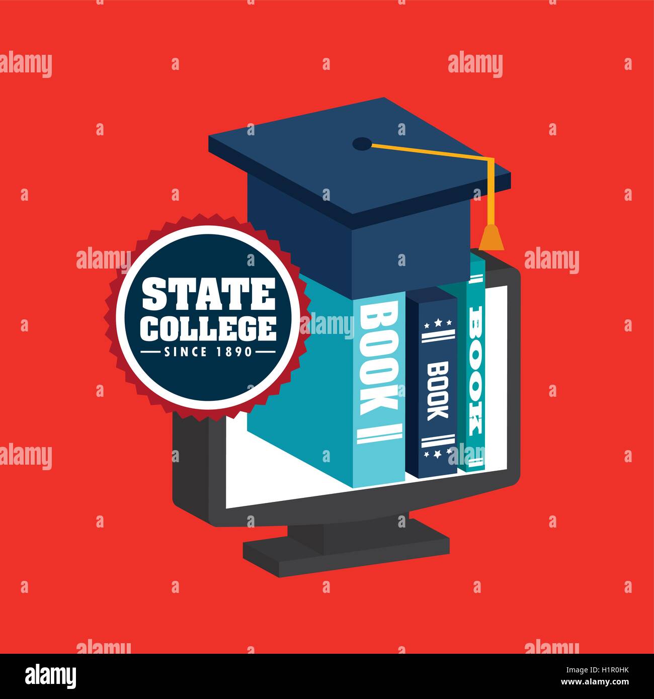 state college emblem education Stock Vector Image & Art - Alamy