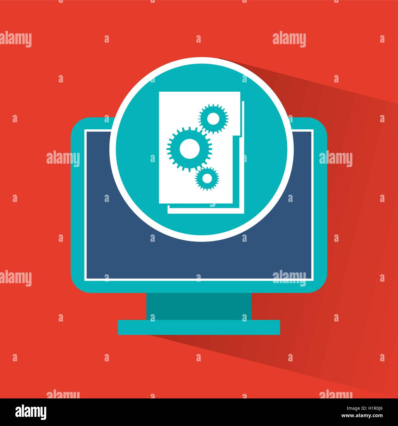 big data center flat icons Stock Vector Image & Art - Alamy