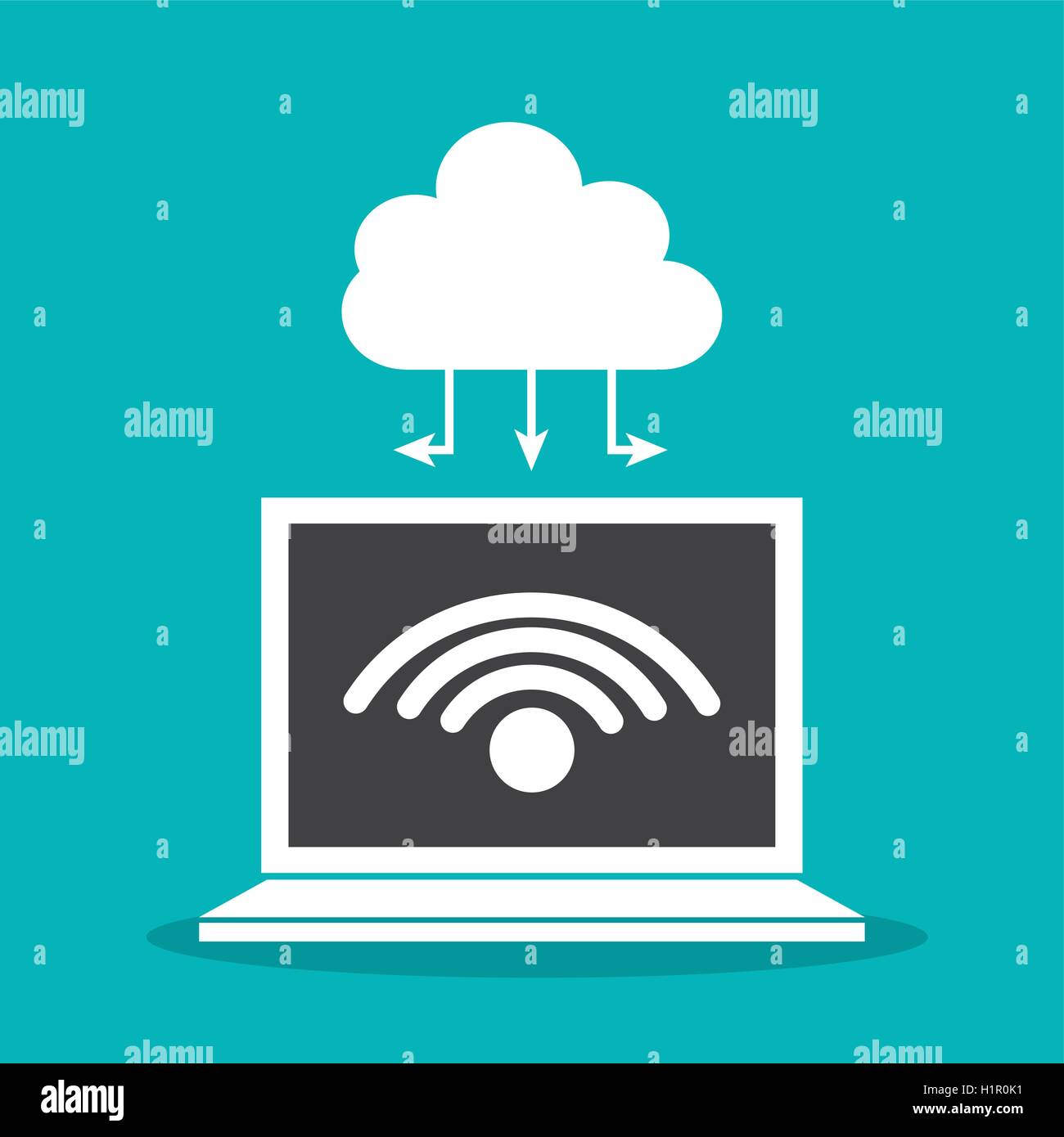 big data center flat icons Stock Vector Image & Art - Alamy