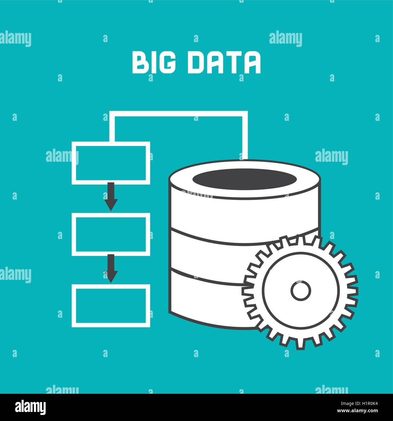 big data center flat icons Stock Vector Image & Art - Alamy