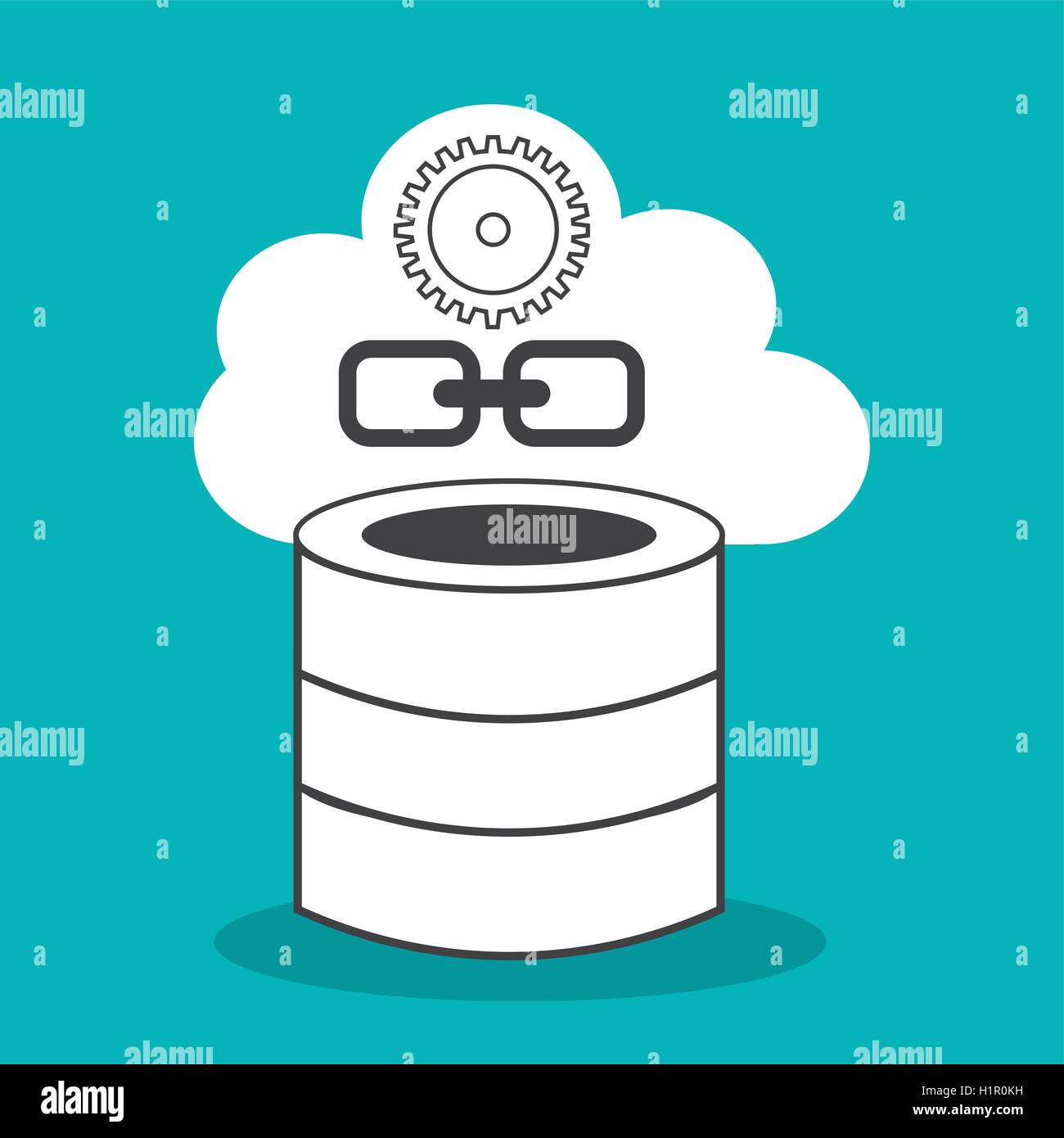 big data center flat icons Stock Vector Image & Art - Alamy