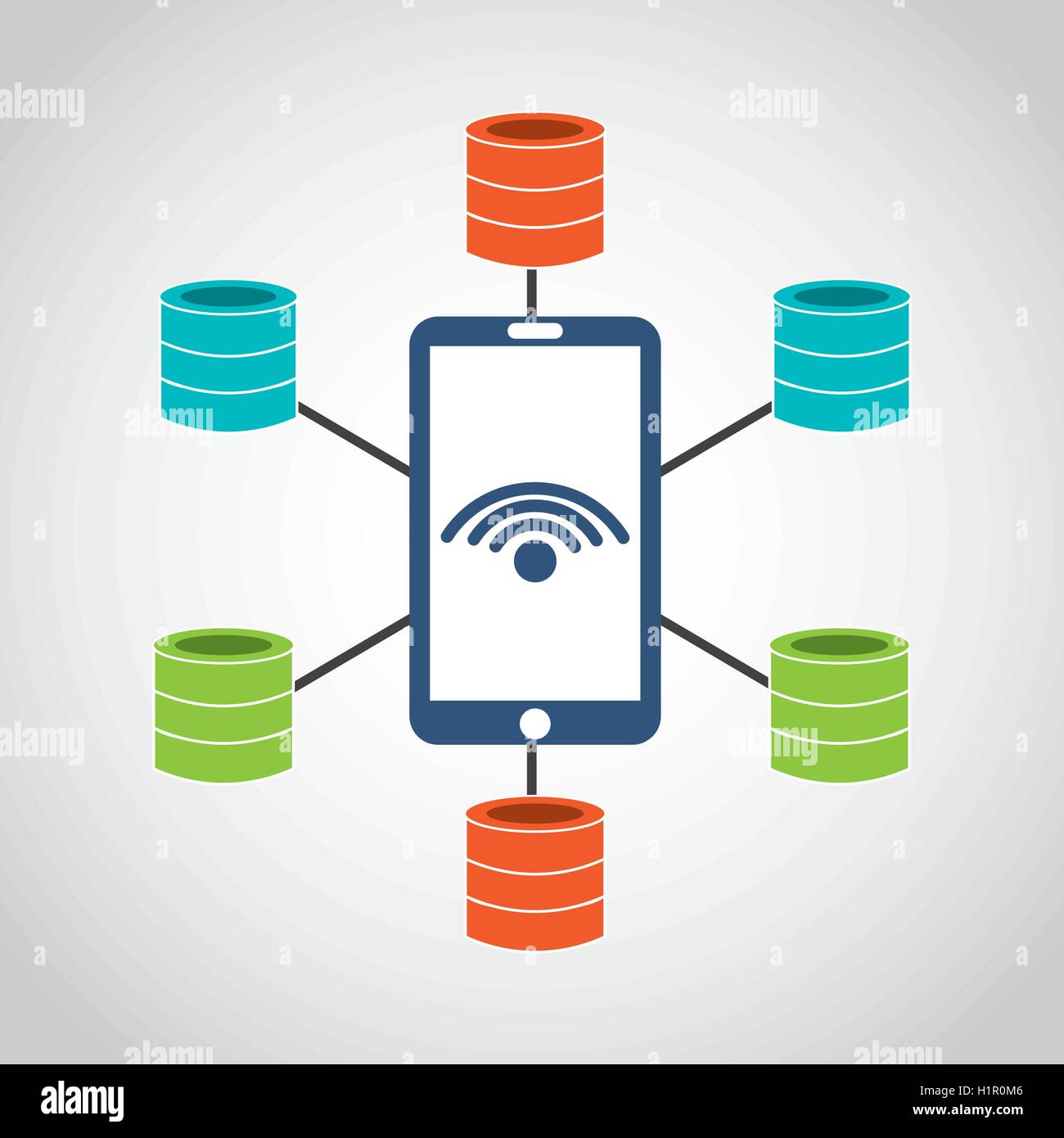 big data center flat icons Stock Vector Image & Art - Alamy