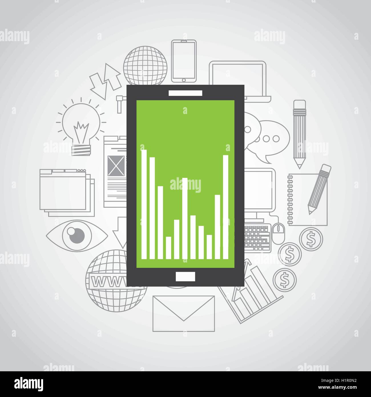 big data center flat icons Stock Vector Image & Art - Alamy