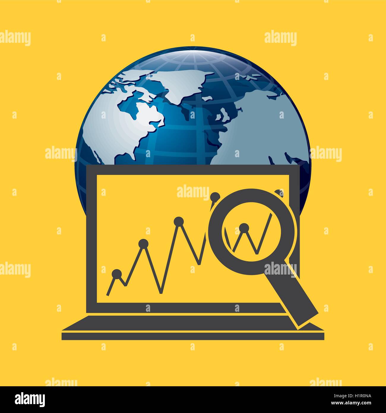 big data center flat icons Stock Vector Image & Art - Alamy