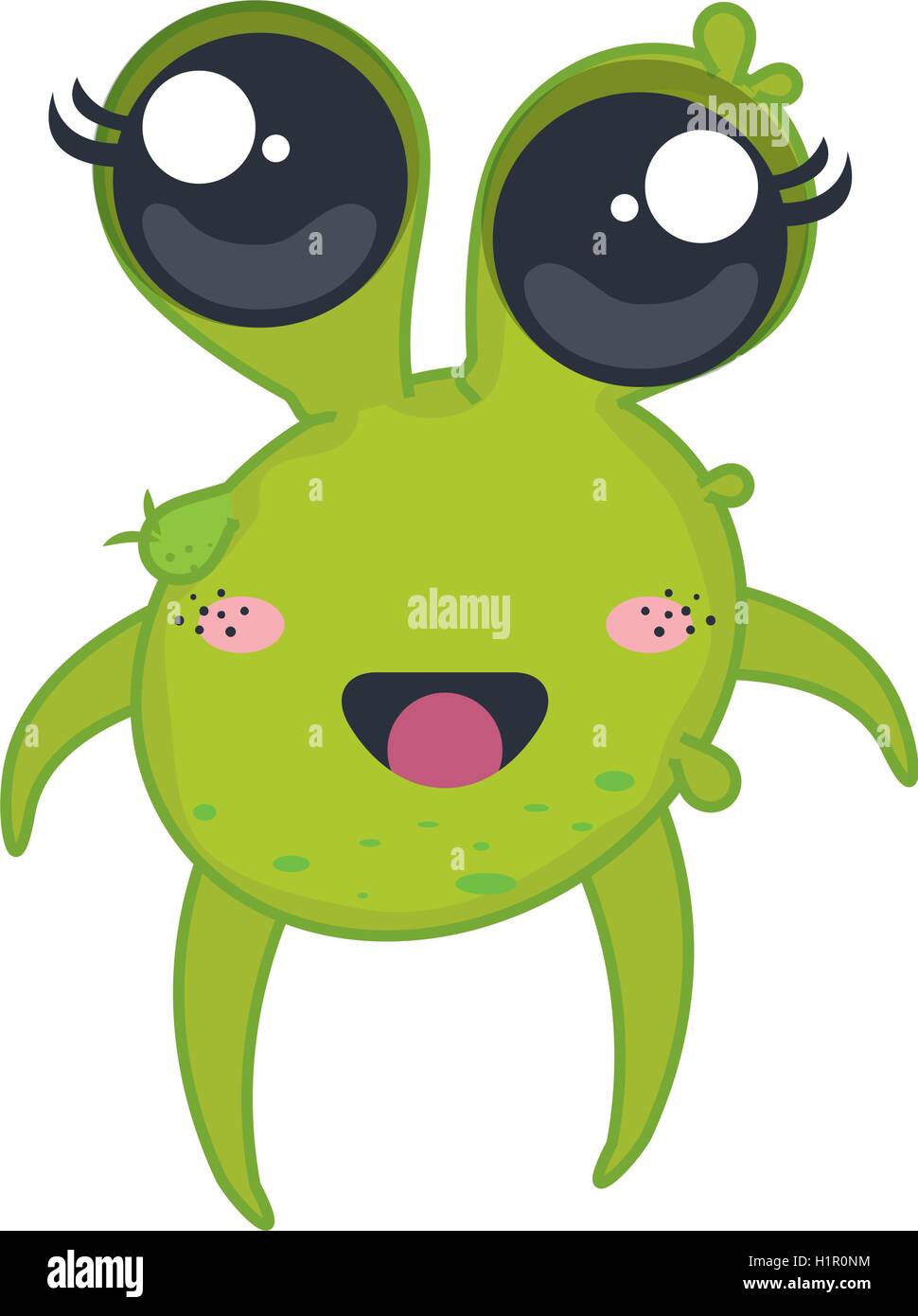 bacteria kawaii cartoon Stock Vector Image & Art - Alamy