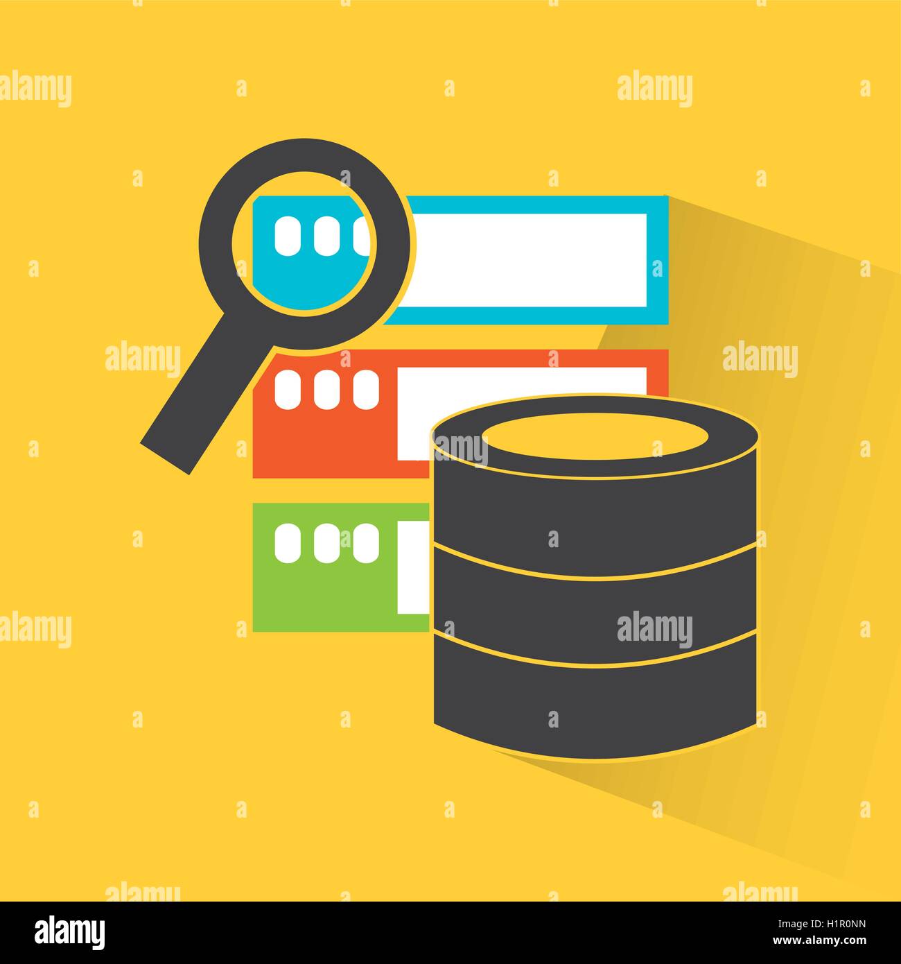 big data center flat icons Stock Vector Image & Art - Alamy