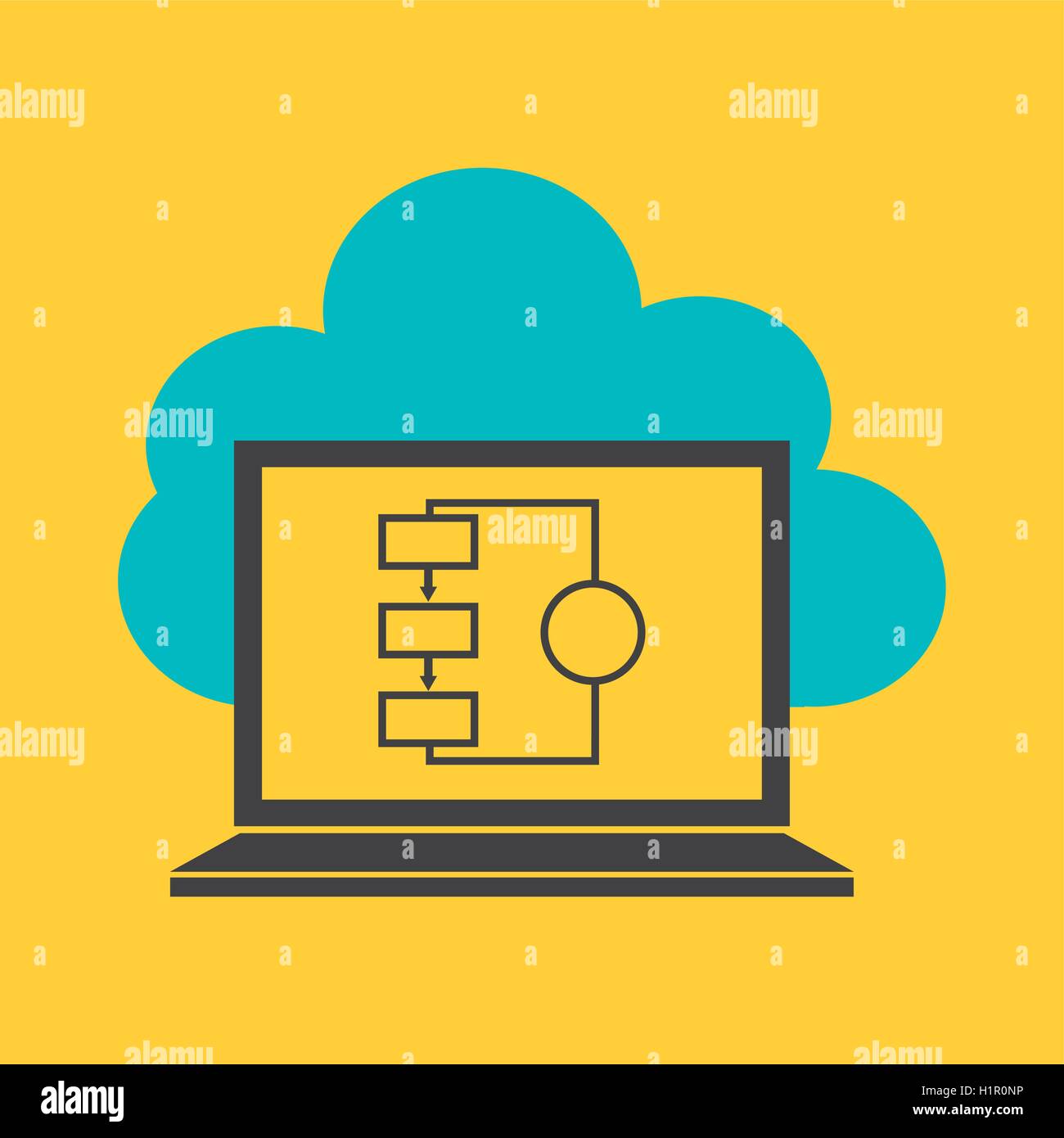 big data center flat icons Stock Vector Image & Art - Alamy