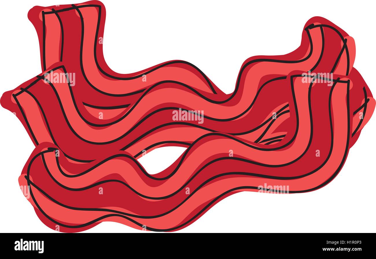 Bacon stripes icon hi-res stock photography and images - Alamy