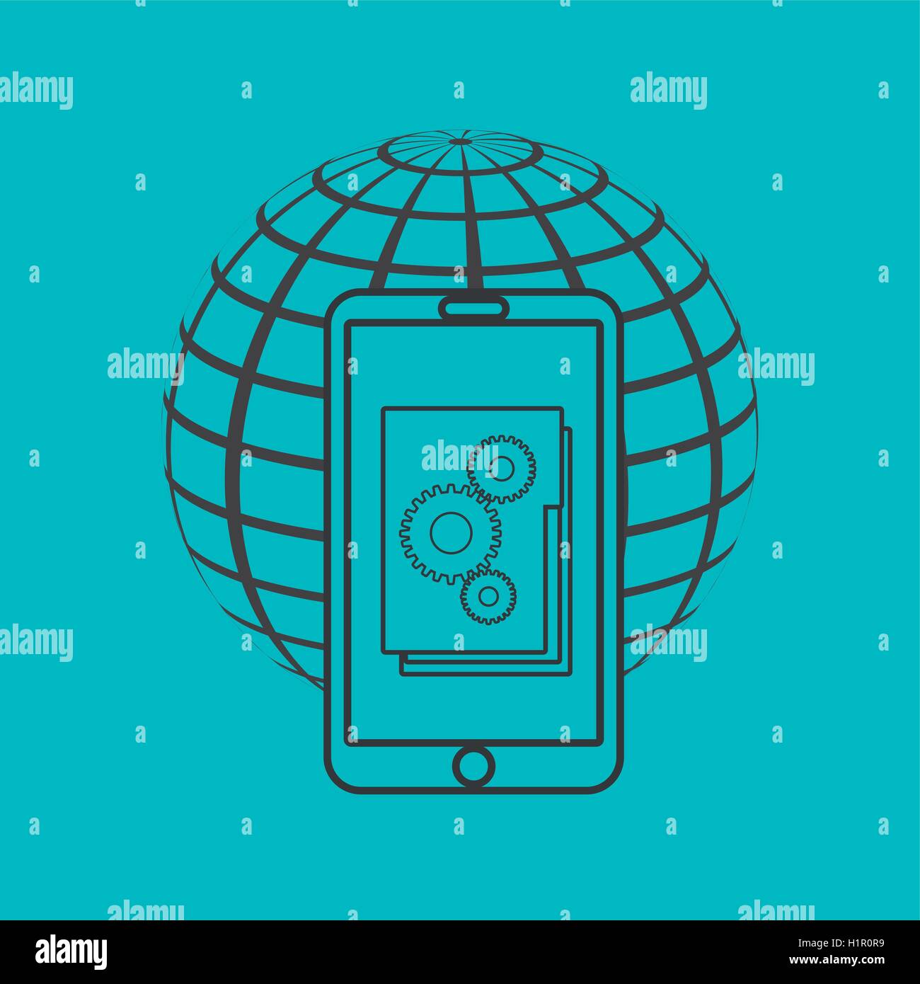 big data center flat icons Stock Vector Image & Art - Alamy