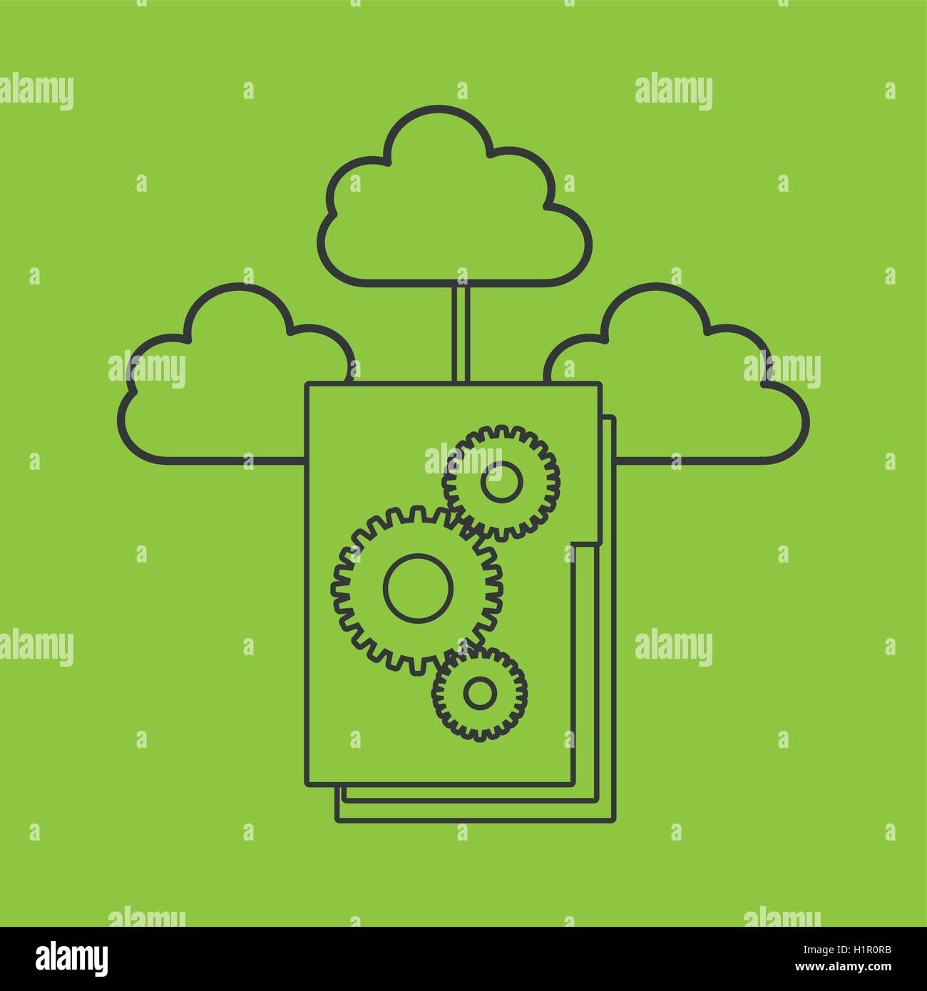 big data center flat icons Stock Vector Image & Art - Alamy