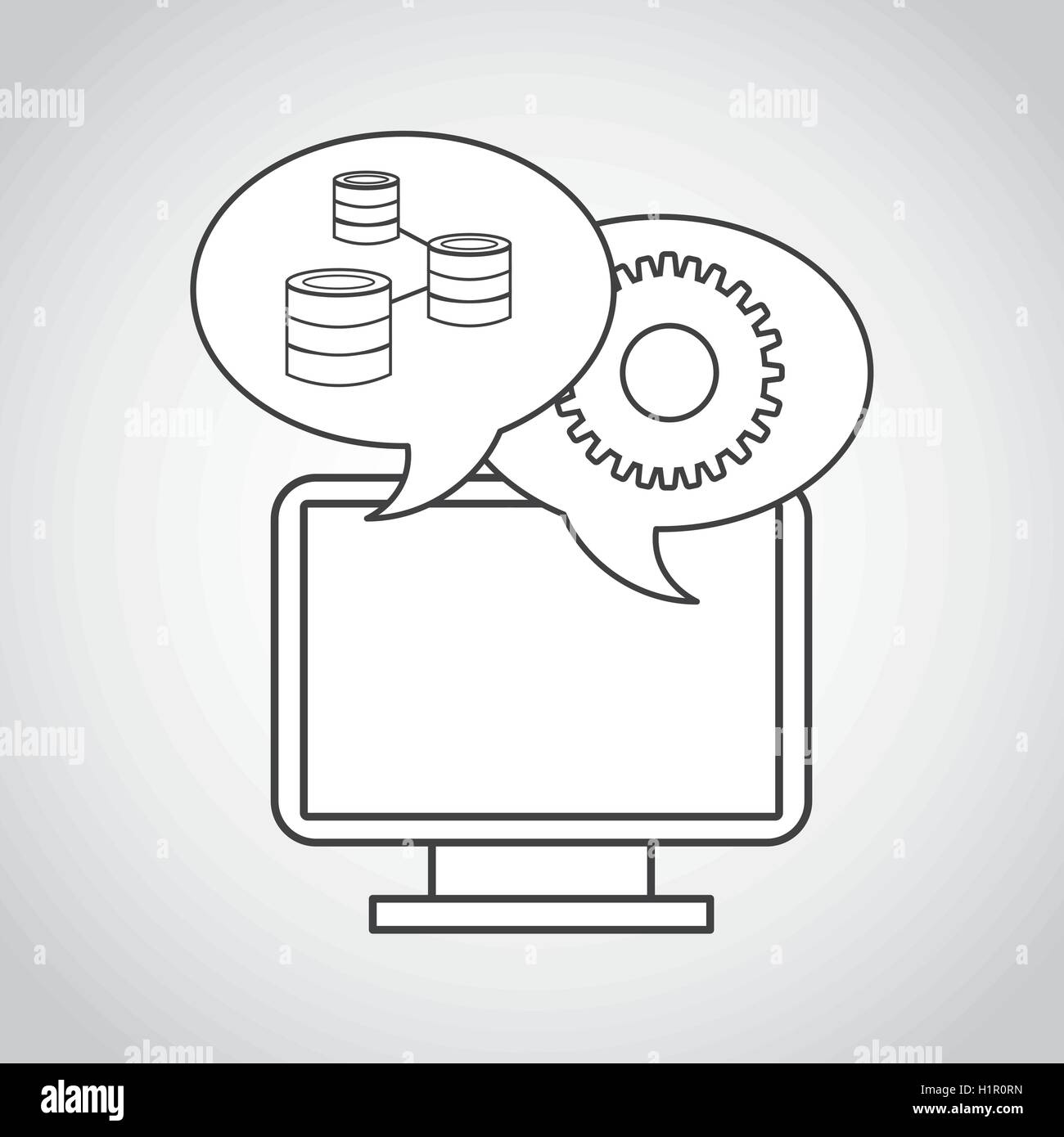 big data center flat icons Stock Vector Image & Art - Alamy