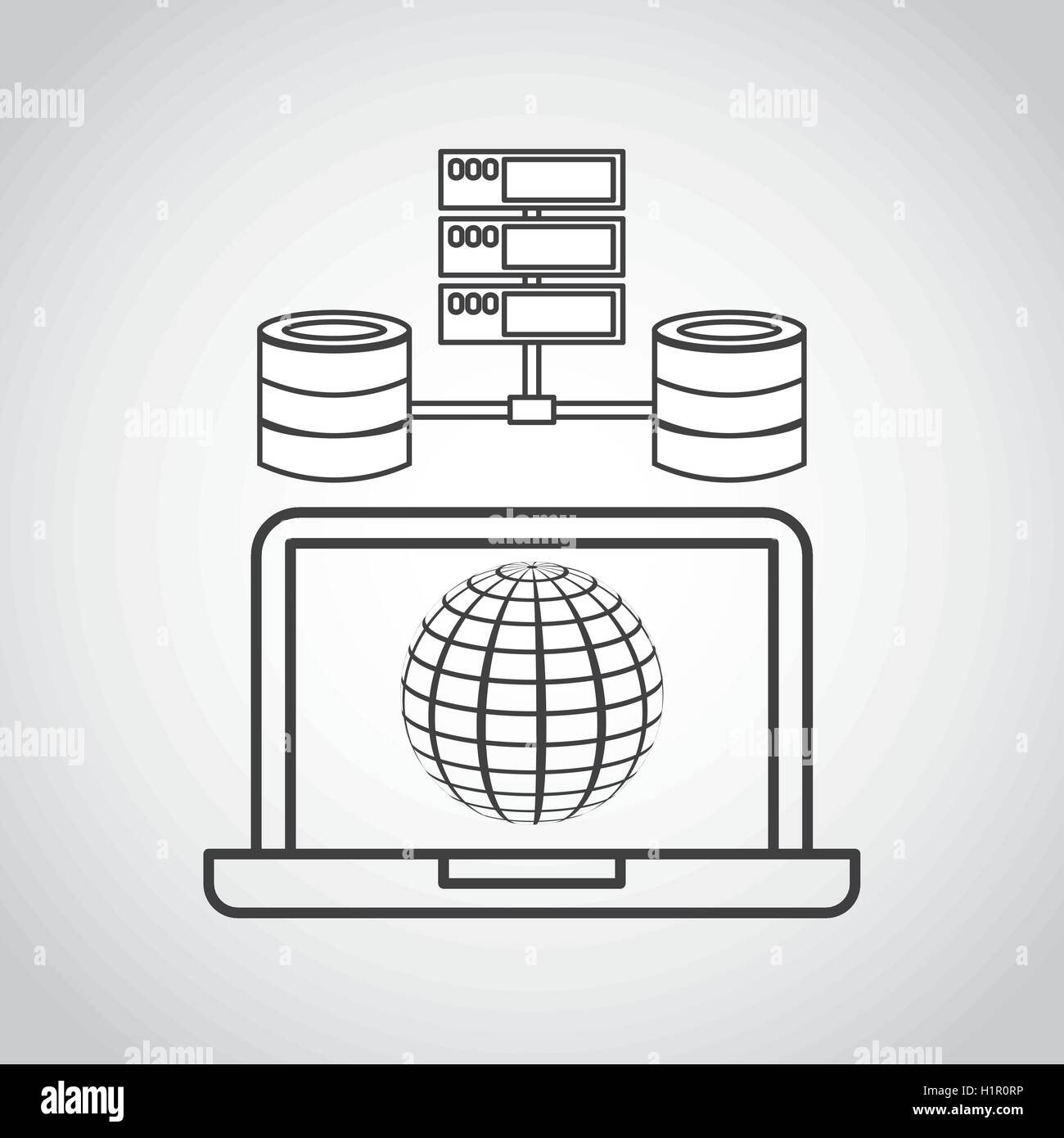 big data center flat icons Stock Vector Image & Art - Alamy
