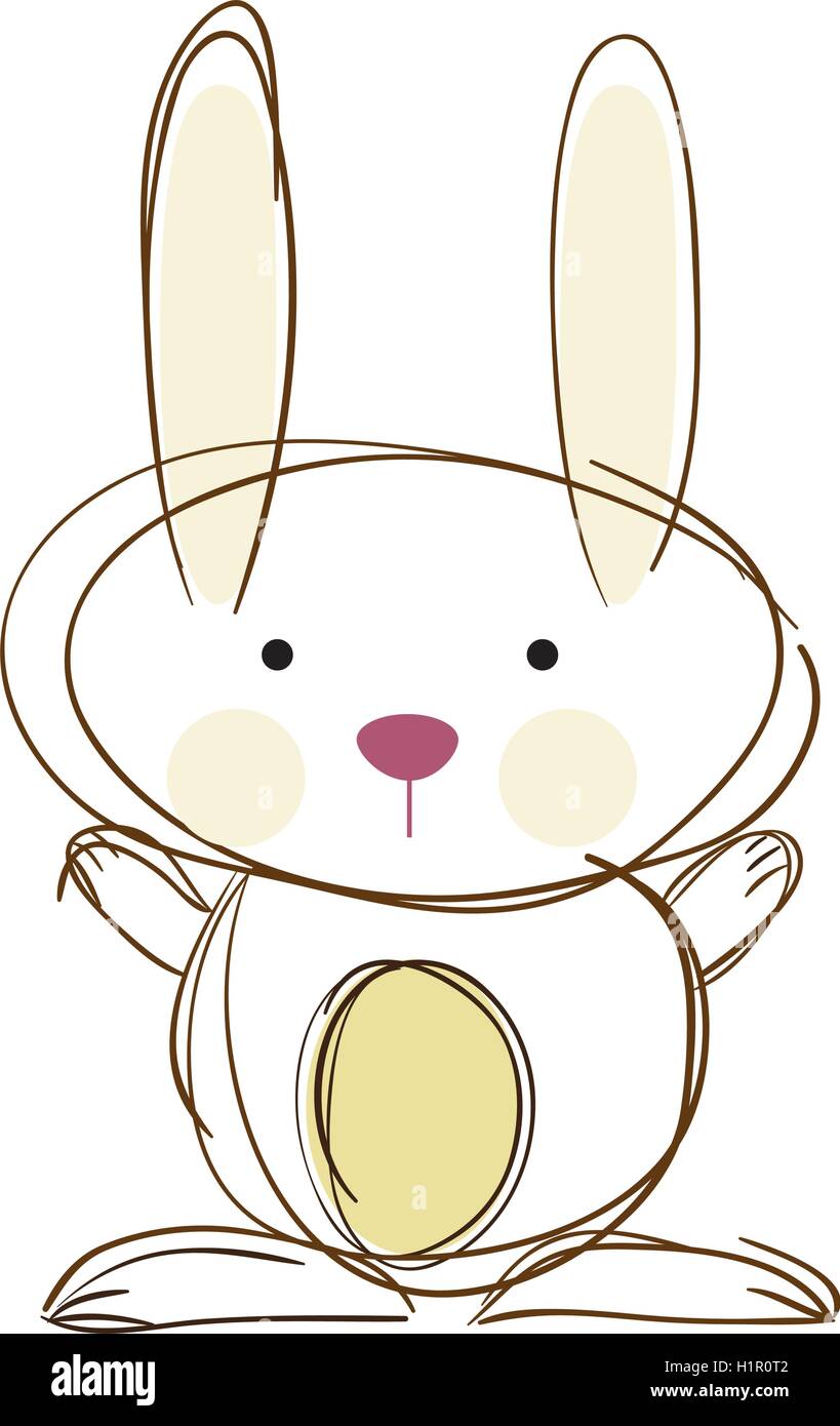 cartoon rabbit animal Stock Vector Image & Art - Alamy