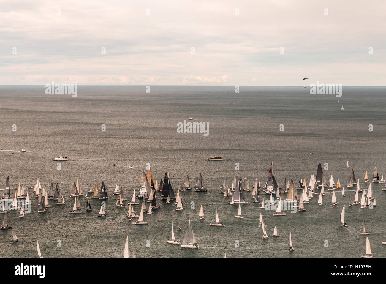 one of the biggest regatta in the world: the Barcolana Stock Photo - Alamy