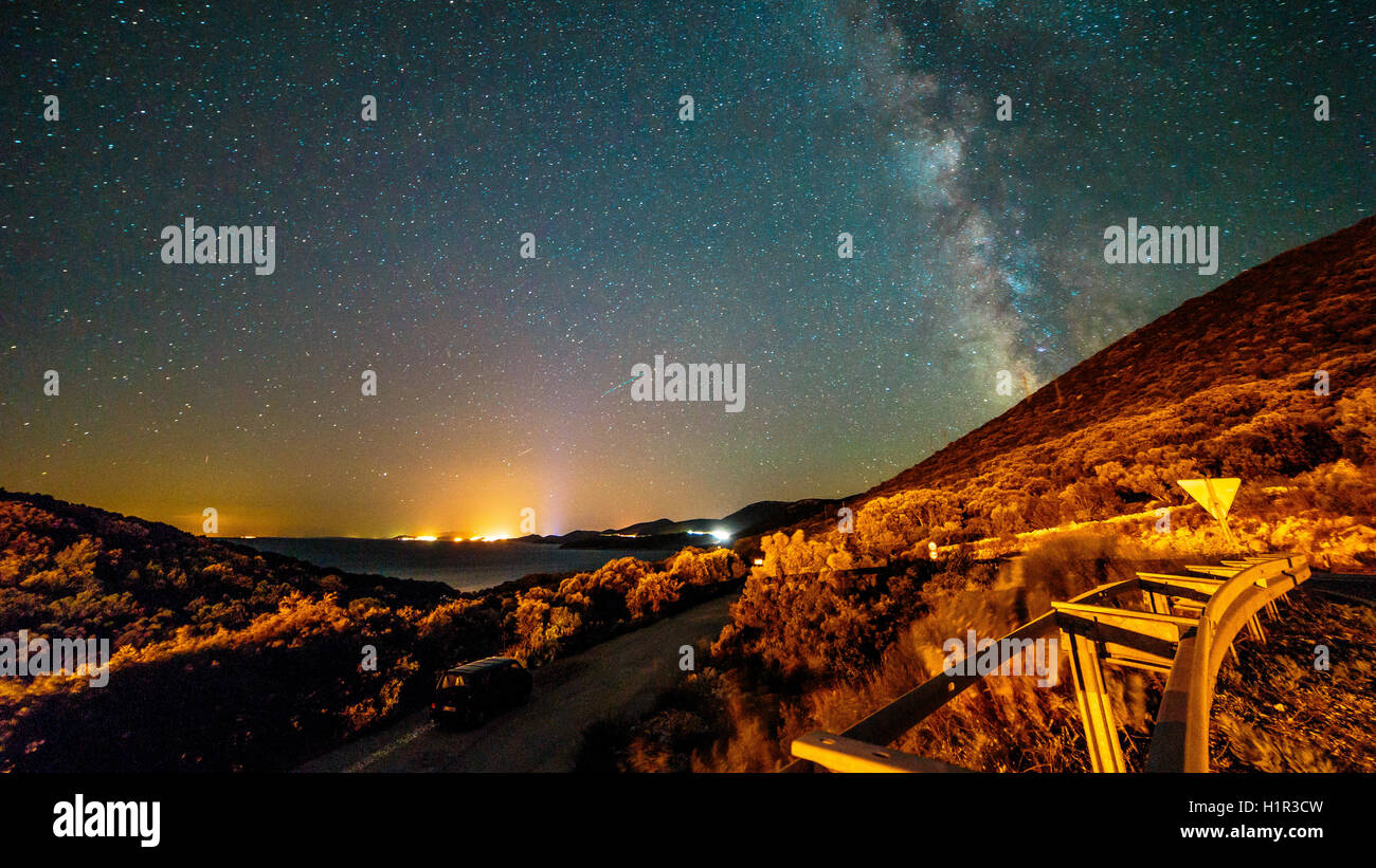 Milkyway over sea night hi-res stock photography and images - Alamy