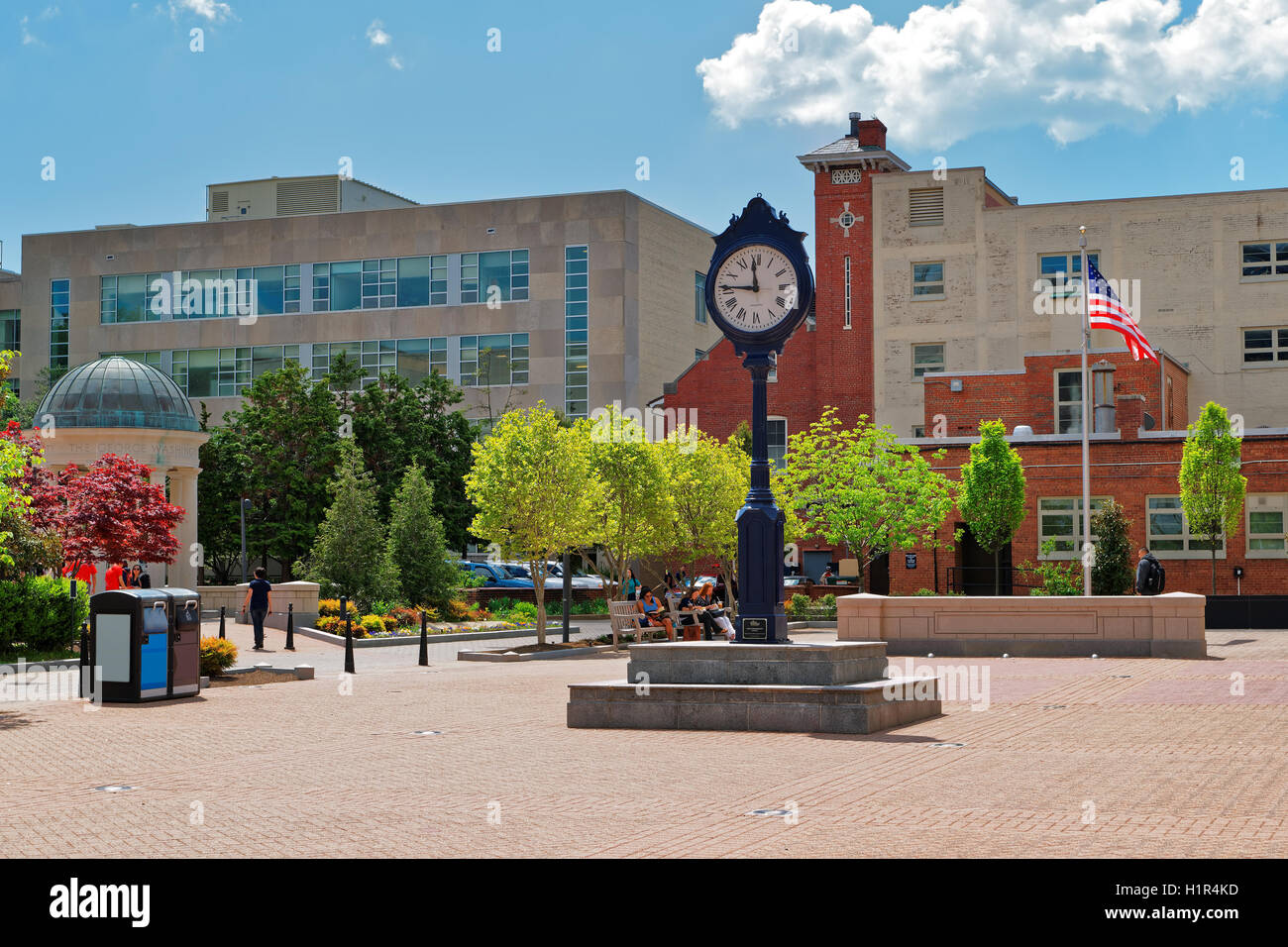 Washington D.C., USA - May 2, 2015: Clock statue is located in the ...
