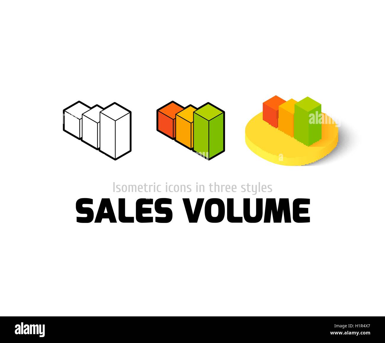Volume of sales Stock Vector Images - Alamy