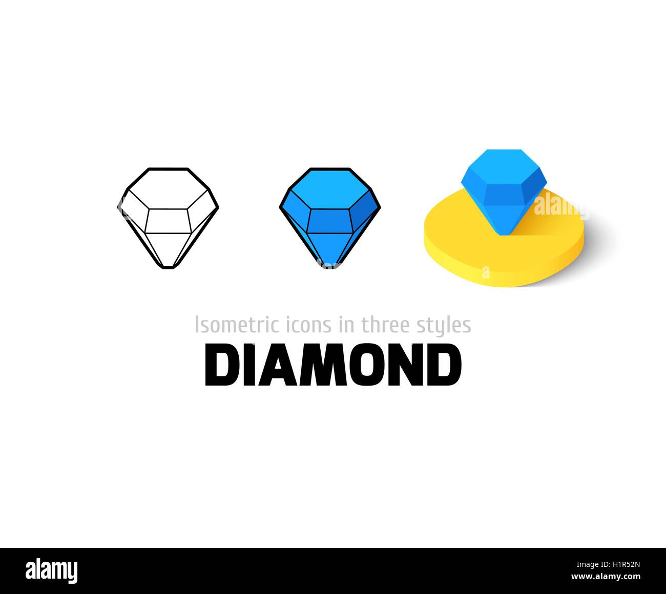Diamond shape in 3d Cut Out Stock Images & Pictures - Alamy