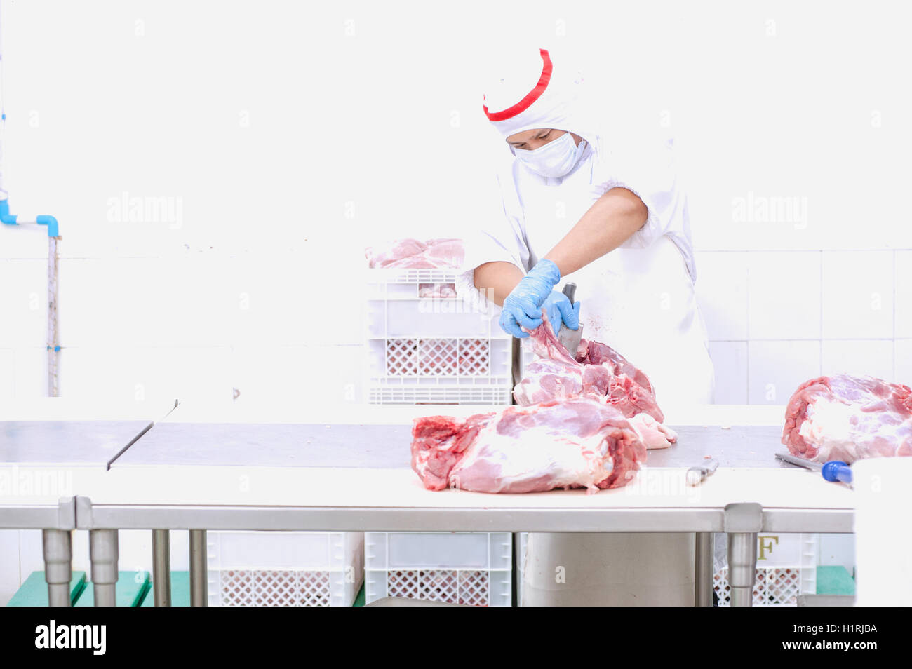 Pork in container butcher shop hi-res stock photography and images - Alamy
