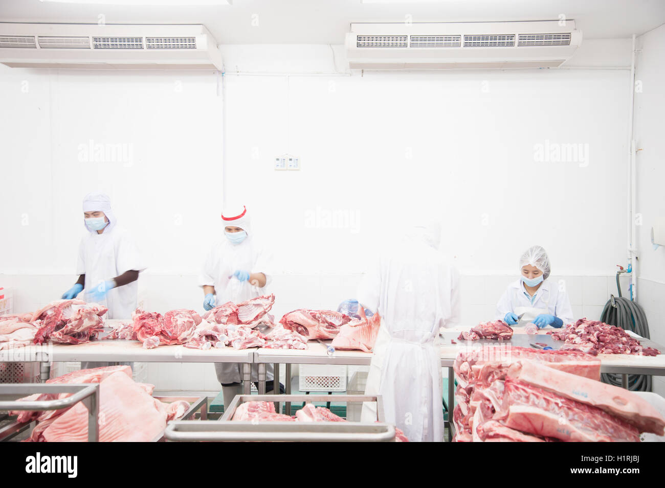 meat in meat industry Stock Photo - Alamy