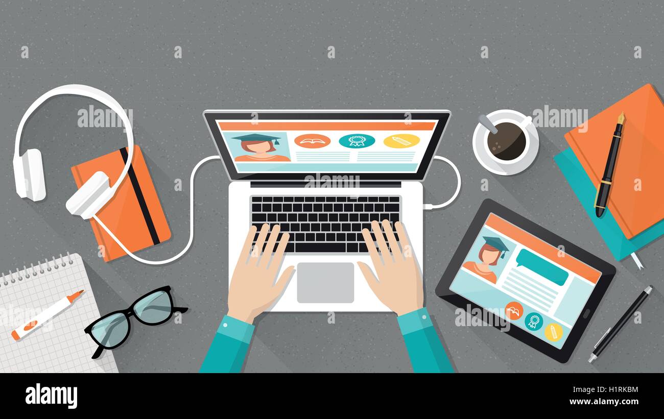 Typing Stock Vector Images - Alamy