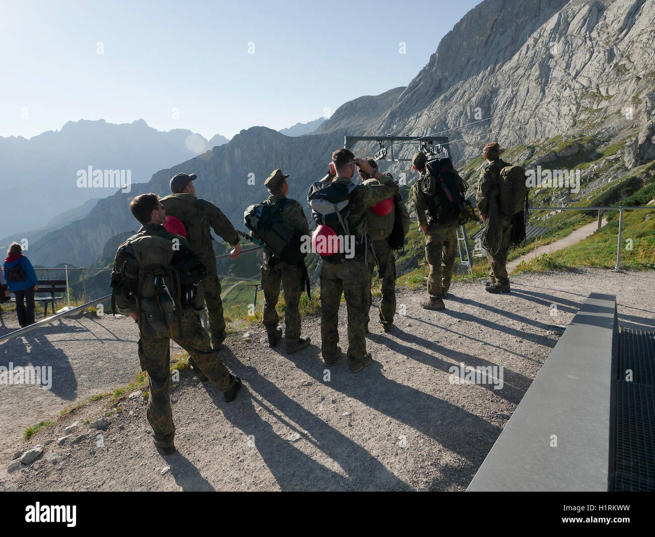 The Alps Germany Garmisch Partenkirchen Alpspitze Osterfelderkopf ...
