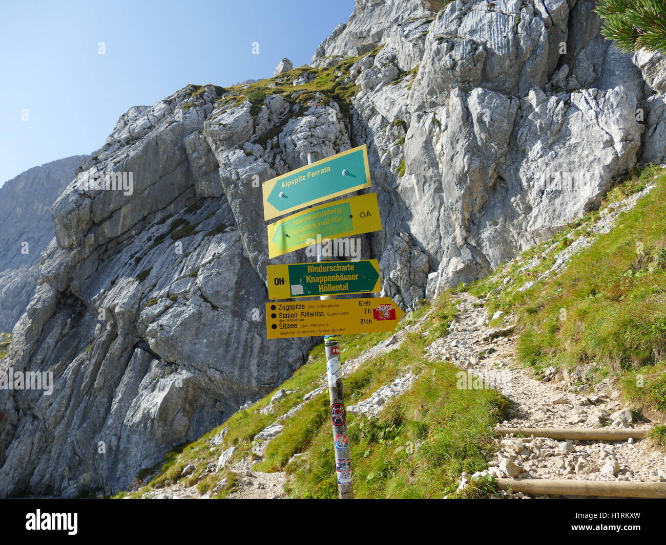 The Alps Germany Garmisch Partenkirchen Alpspitze Osterfelderkopf ...