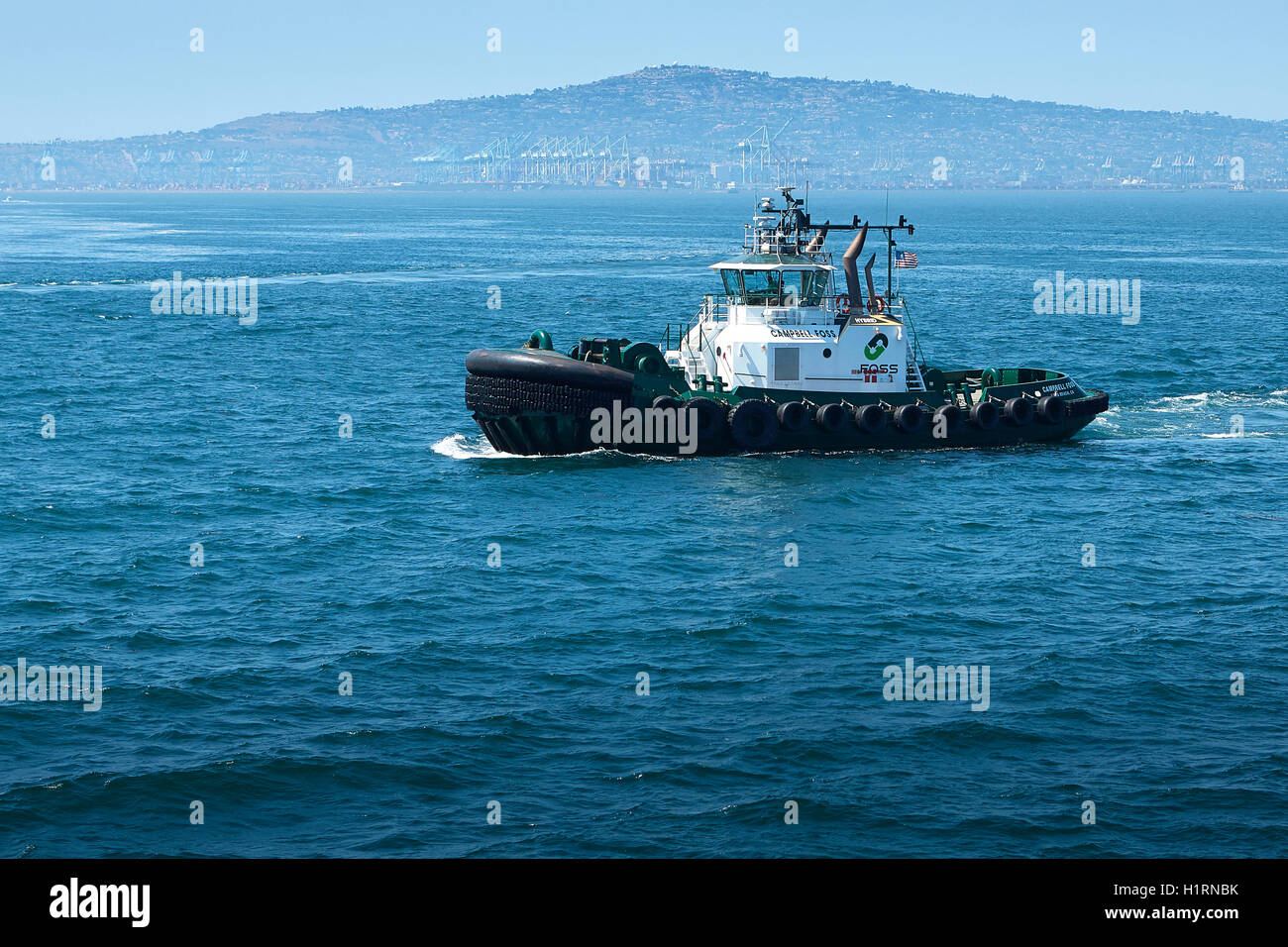 The Foss Maritime Services Tractor Tug, Campbell Foss, Leaving Long ...