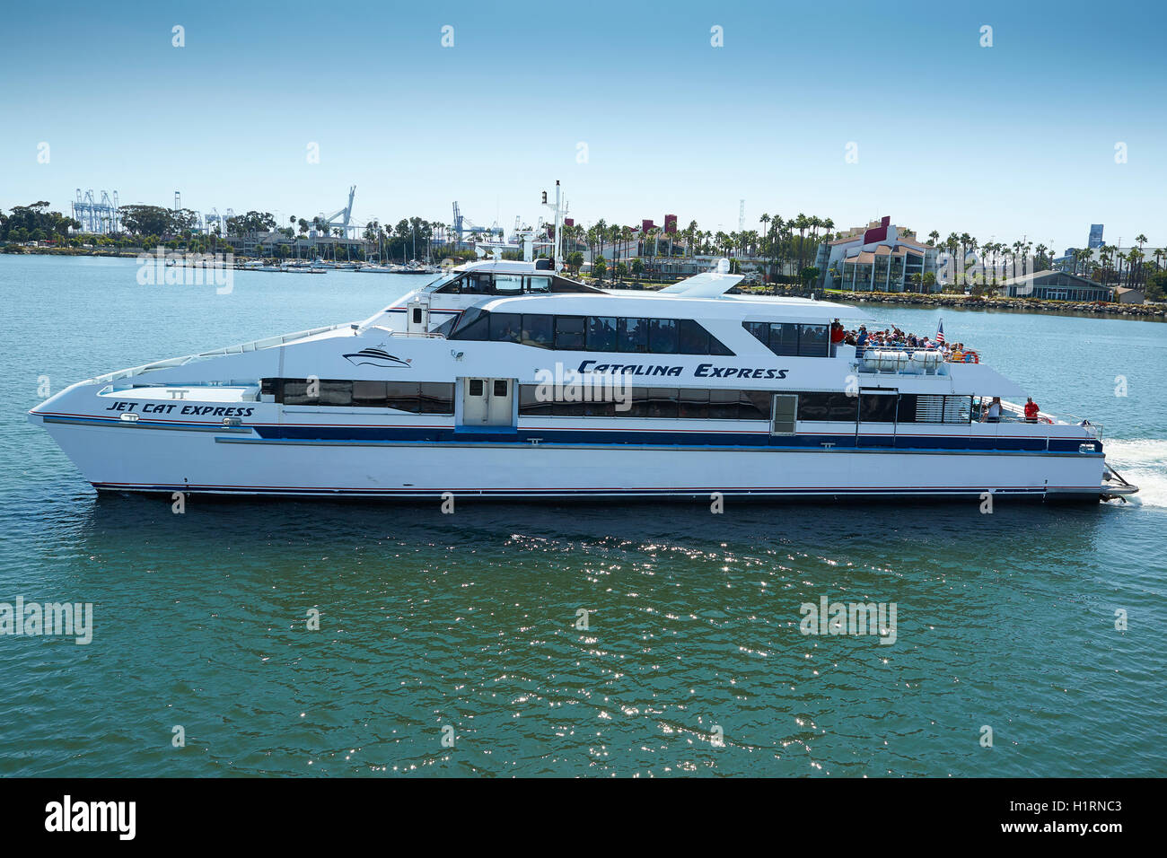 Catalina Express SeaCat, Jet Cat Express. Departs Long Beach For Avalon ...