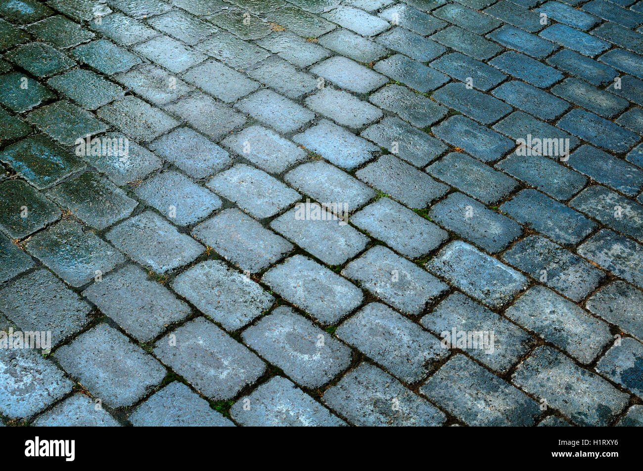 wet paving stones Stock Photo - Alamy