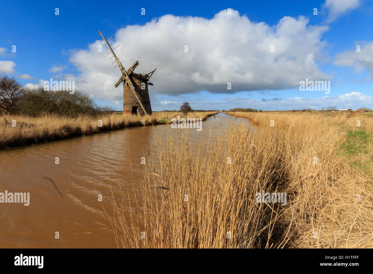 Brograve mill windpump on the Norfolk Broads Stock Photo - Alamy