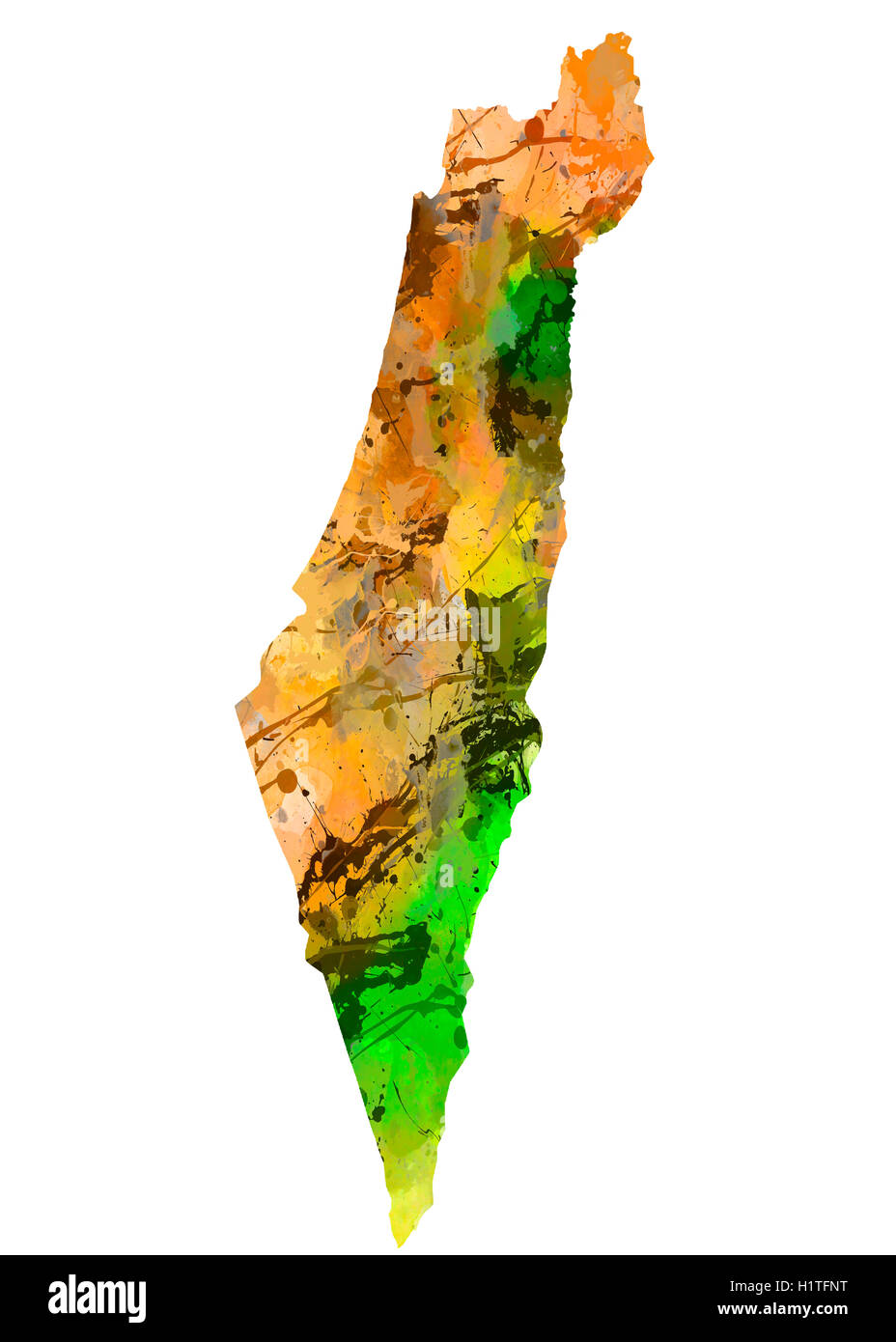 Map of israel hi-res stock photography and images - Alamy