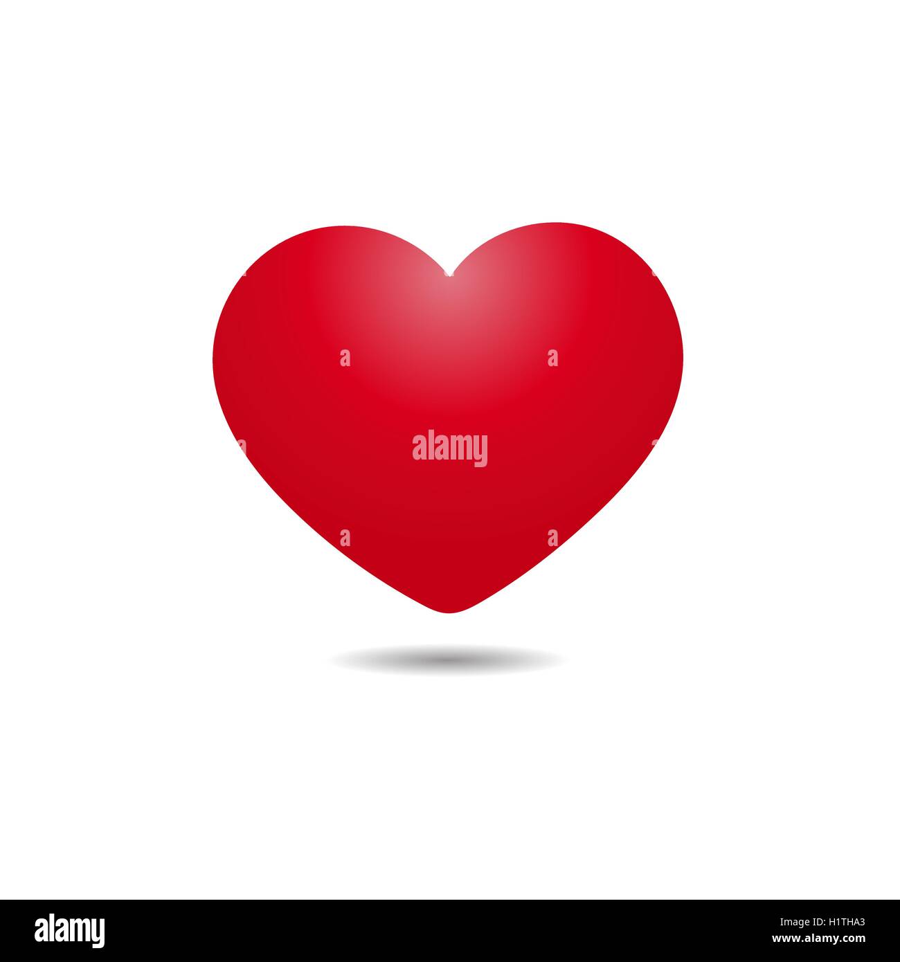 Simple red heart Stock Vector Image & Art - Alamy