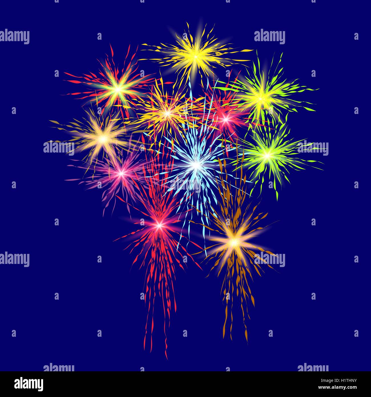 Awesome firework Stock Vector Images - Alamy