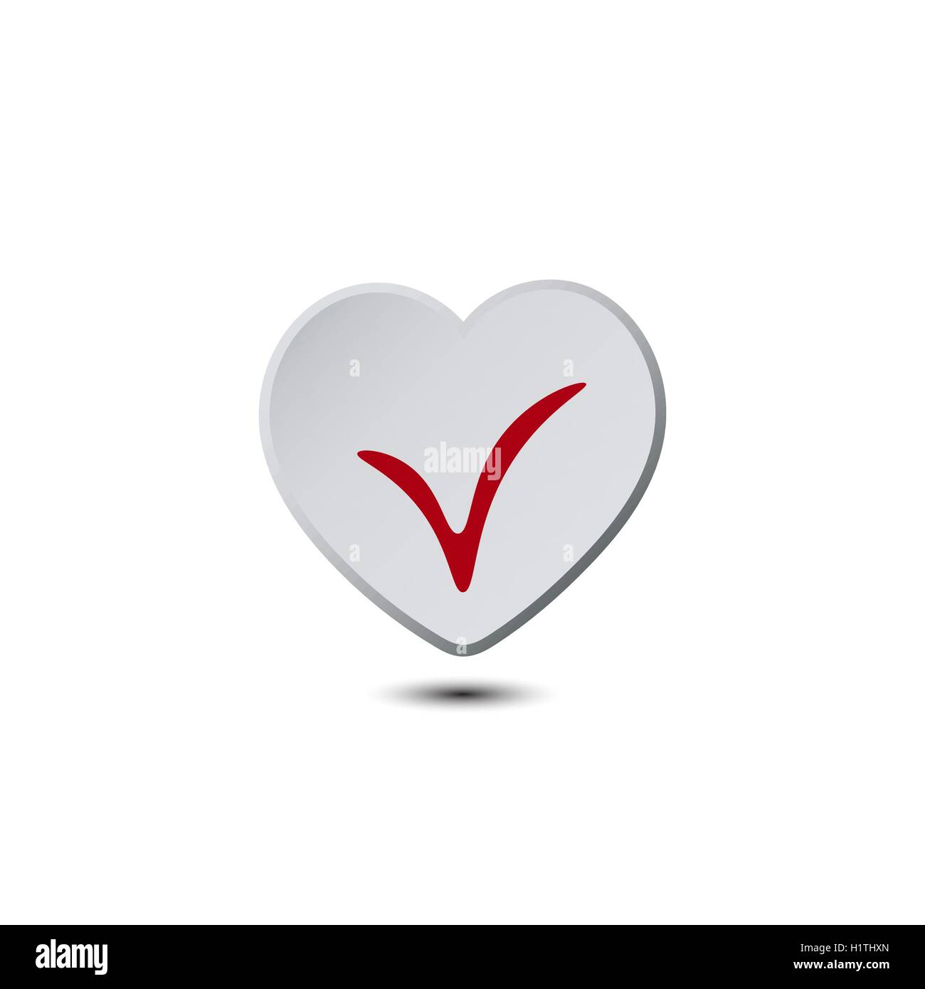 Heart Button illustration Stock Vector Image & Art - Alamy