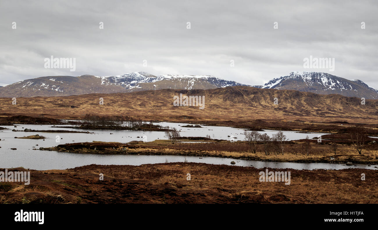 Rannoch Moor landscape, The Scottish Highlands, UK Stock Photo - Alamy