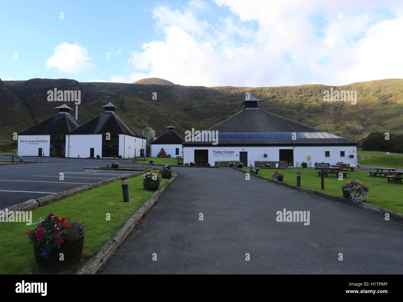 Exterior of Arran distillery Lochranza Isle of Arran Scotland September ...