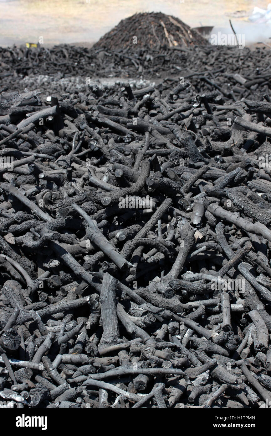 Wood Coal Background Stock Photo - Alamy