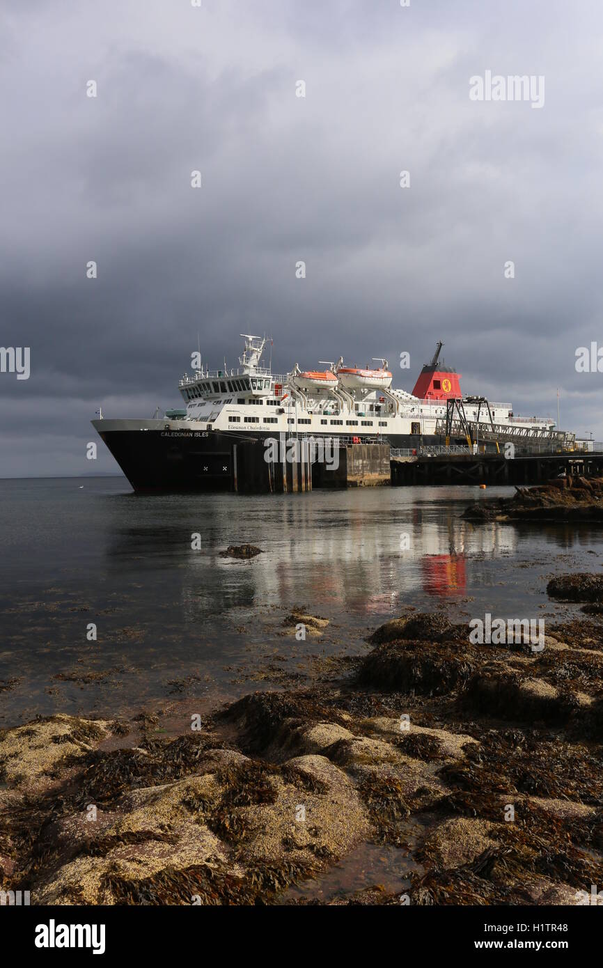 Calmac ferry MV Caledonian Isles docked Brodick Arran Scotland ...