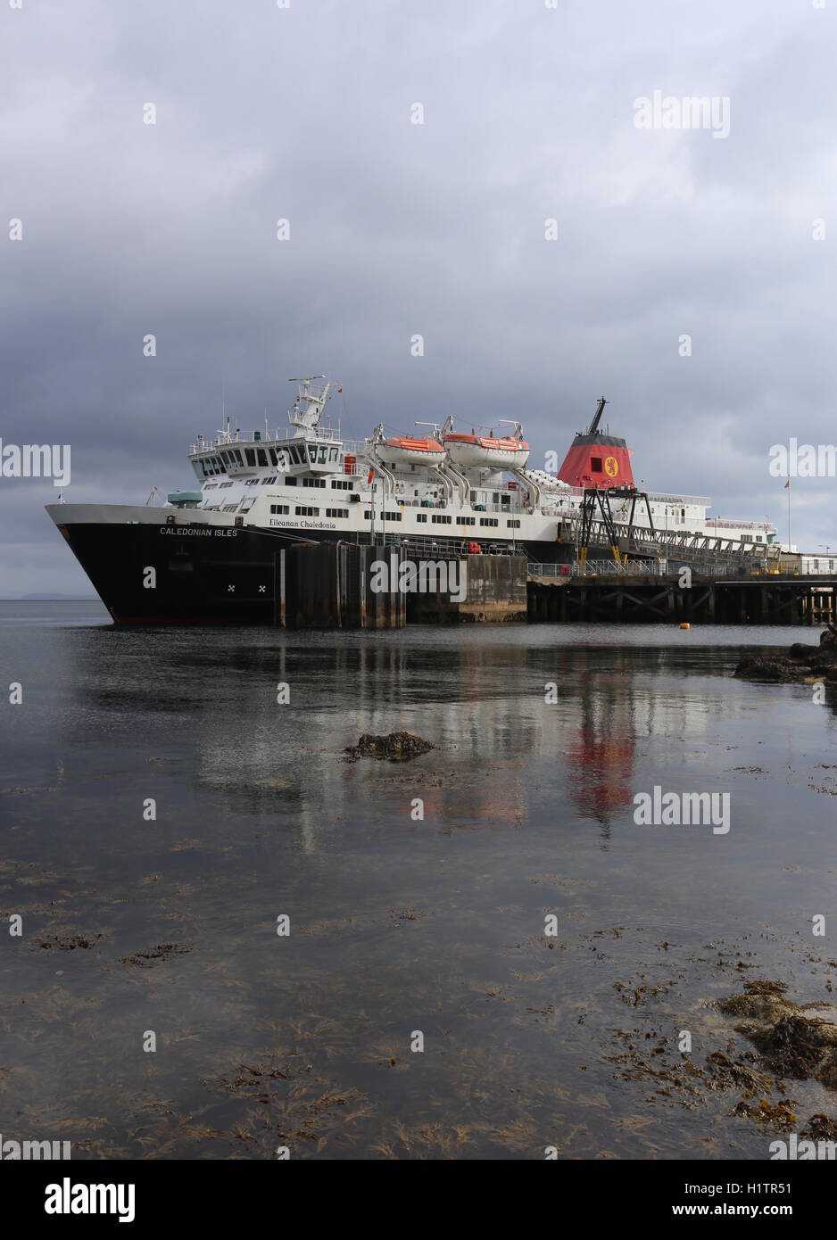 Calmac ferry MV Caledonian Isles docked Brodick Arran Scotland ...