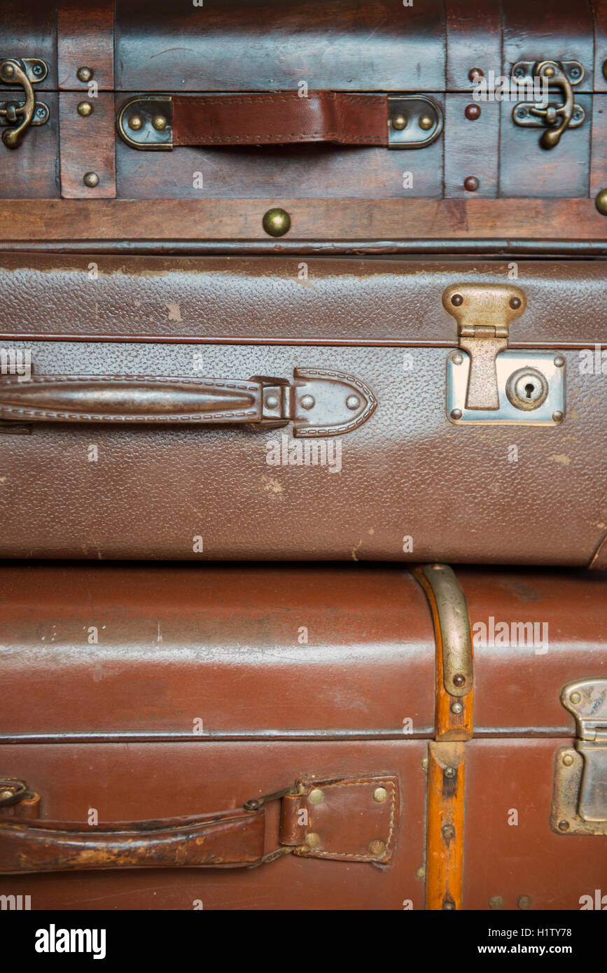 Pile of old cases hi-res stock photography and images - Alamy