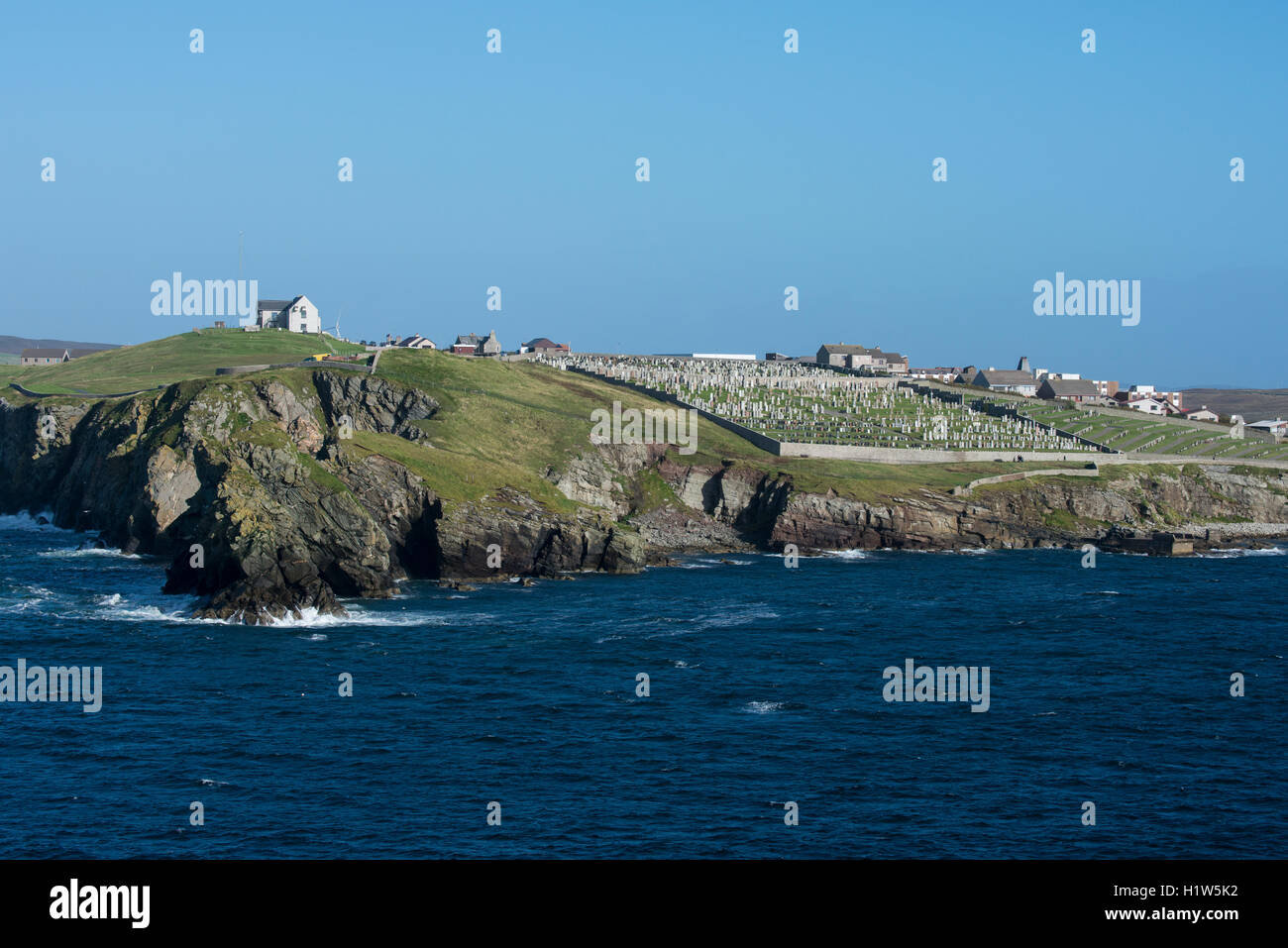 United Kingdom, Shetland Archipelago, Mainland. Lerwick, Britain's most ...