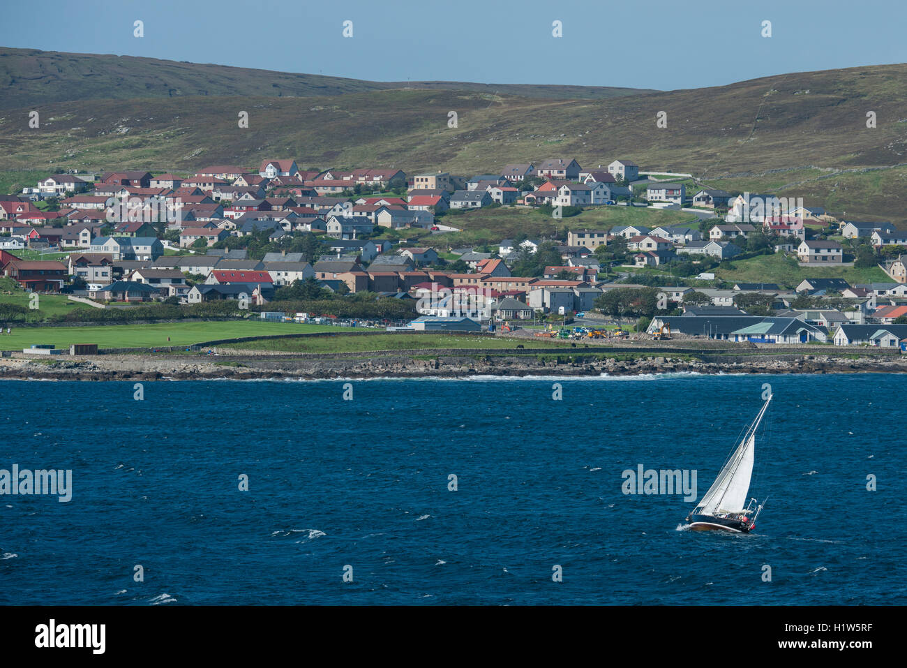 United Kingdom, Shetland Archipelago, Mainland. Lerwick, Britain's most ...