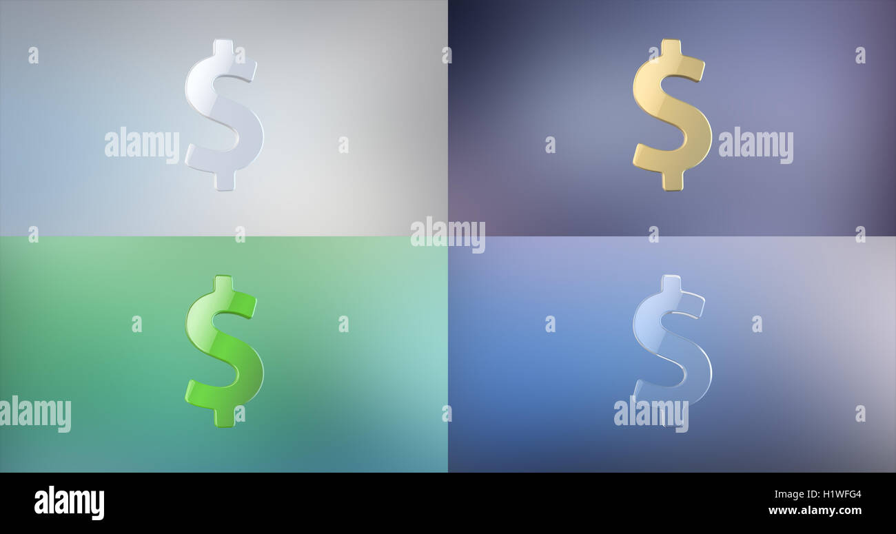 Dollar Sign 3d Icon Stock Photo - Alamy