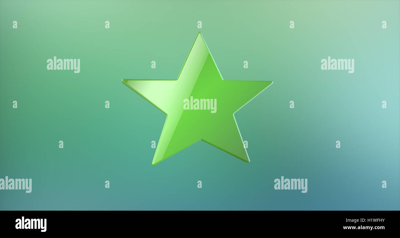Star Green 3d Icon Stock Photo - Alamy