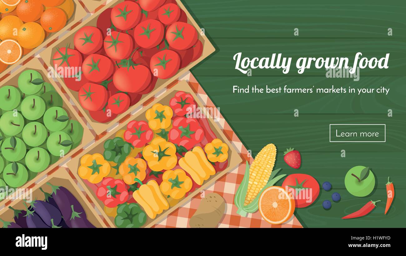 Grocery crates Stock Vector Images - Alamy