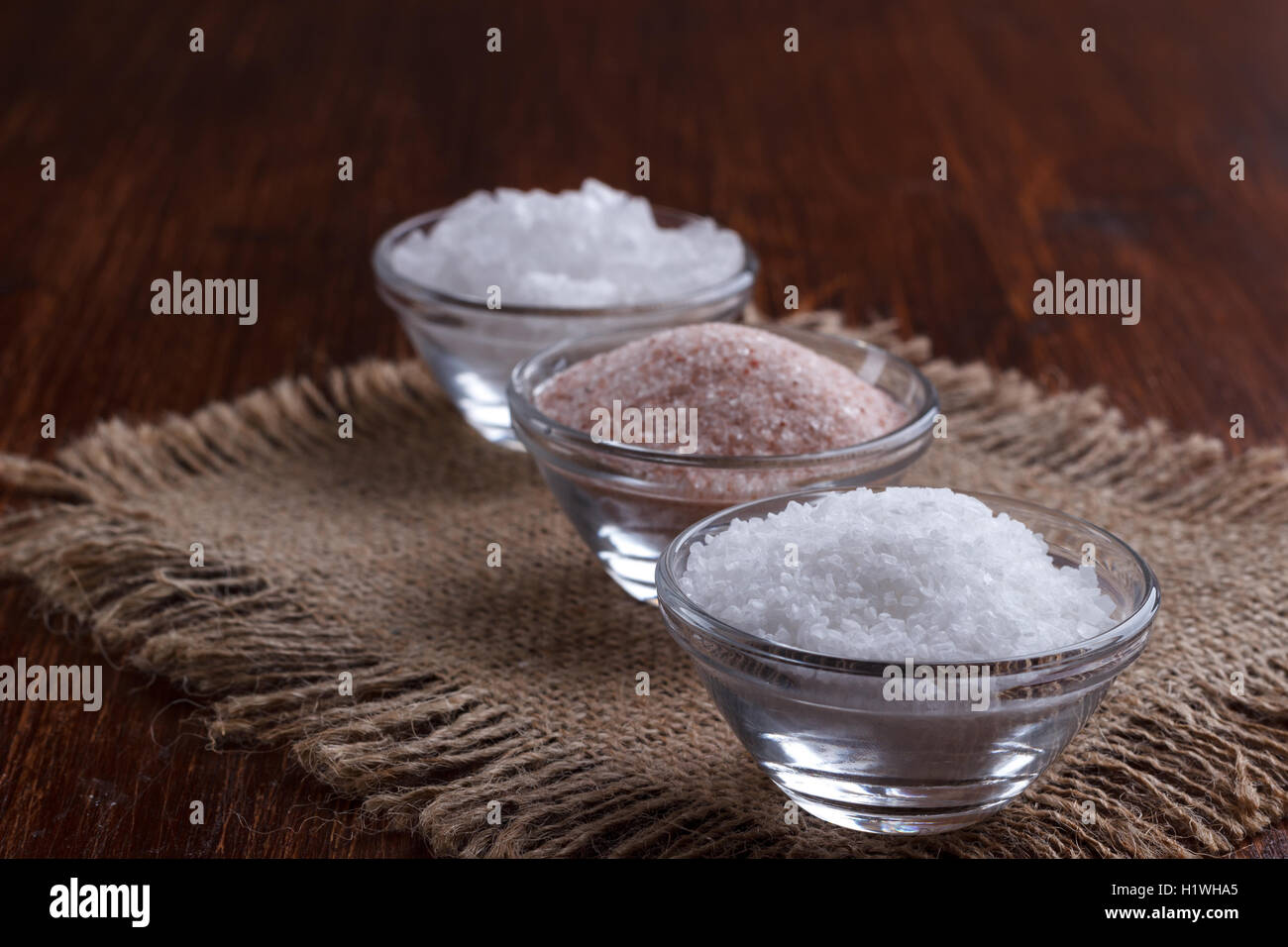 Types of salt hi-res stock photography and images - Alamy